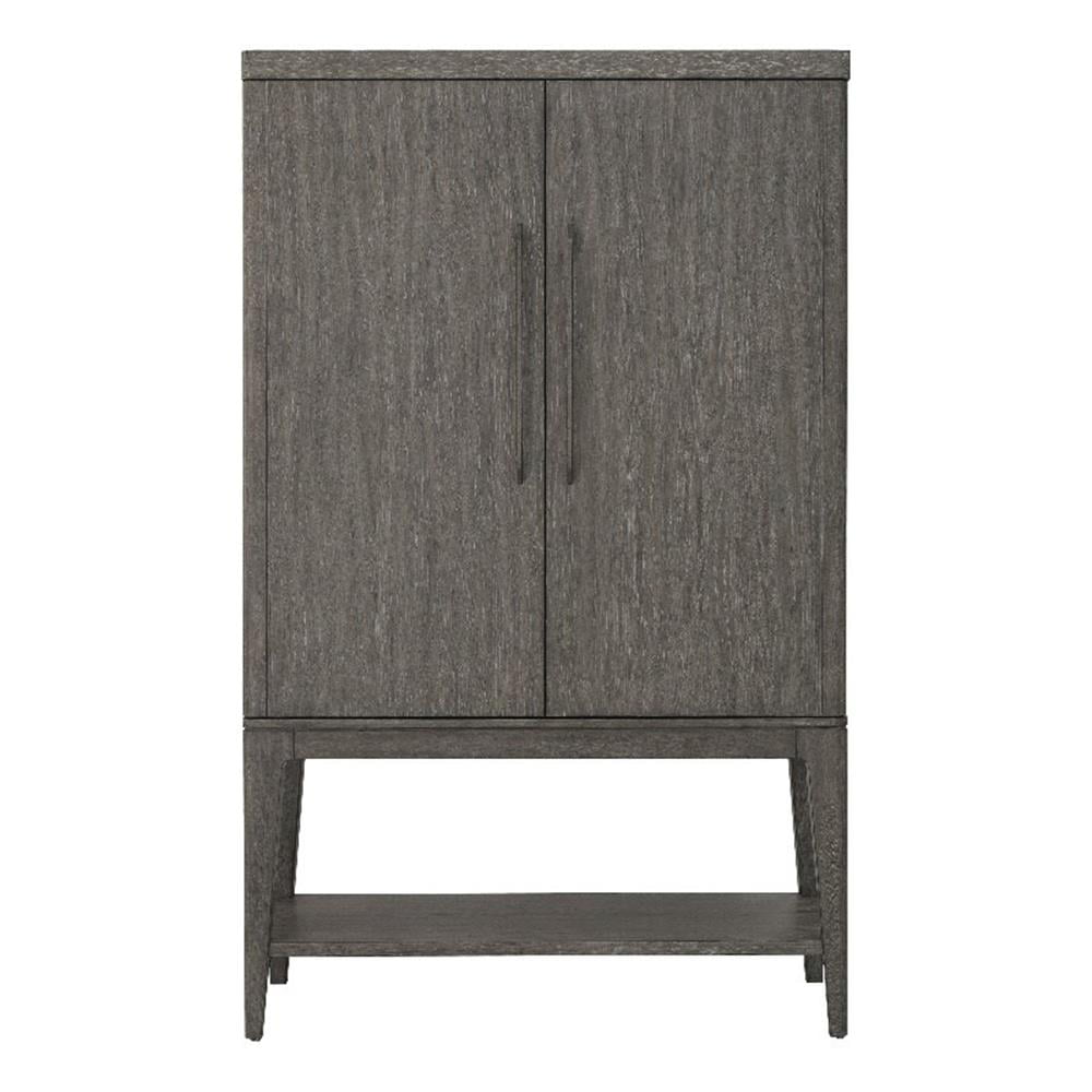 Griffith Bar Cabinet in Gray Wood Finish by Scott Living - Walmart.com