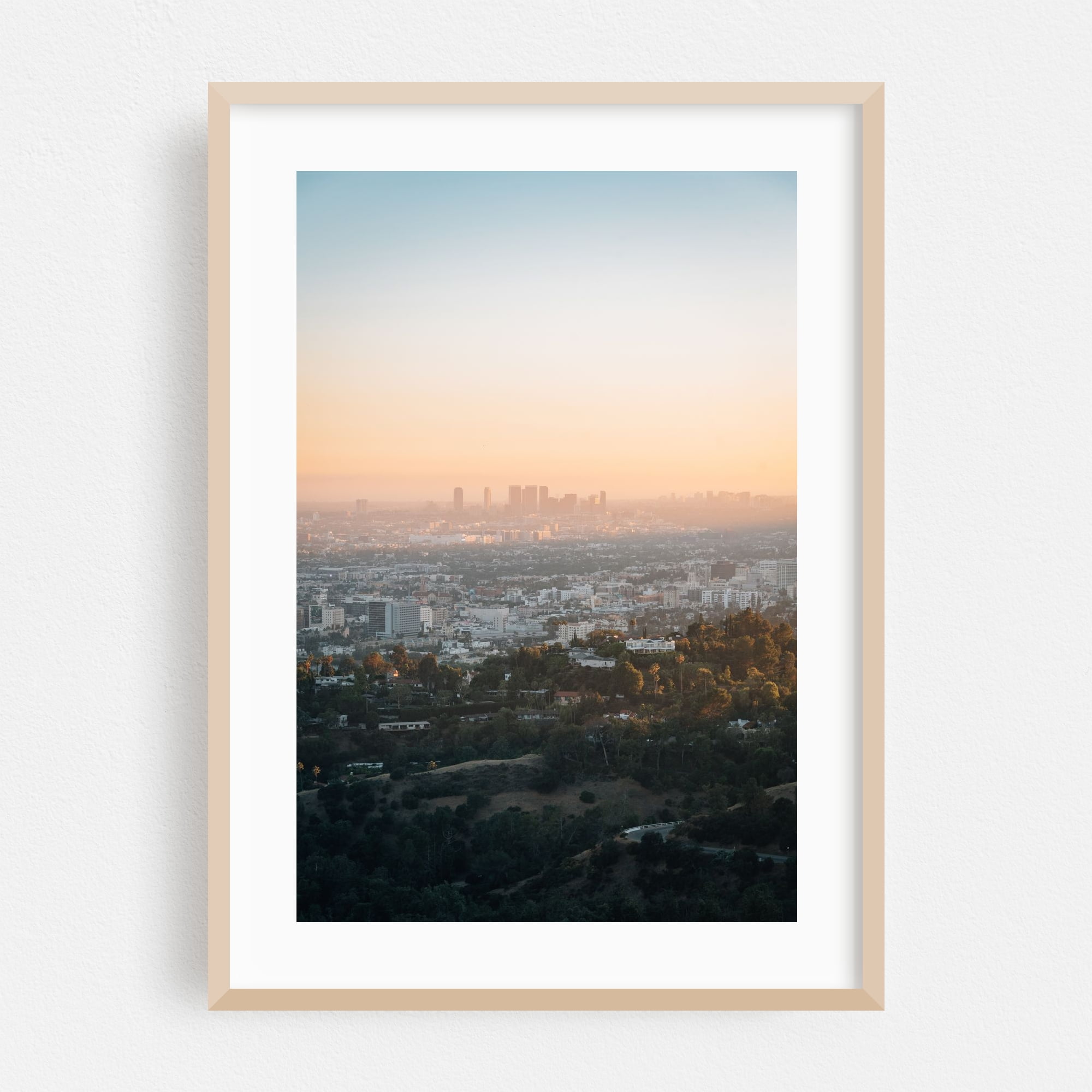 Griffith Views 05 - Los Angeles California Photography Oak Framed Wall ...