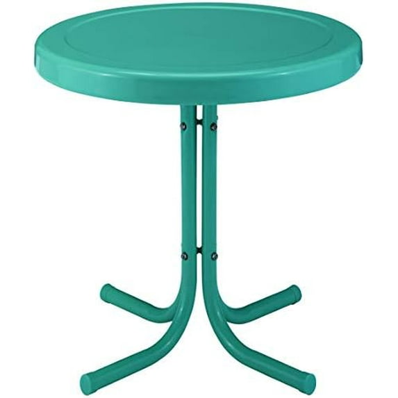 Griffith Weather Resistant Retro Metal Outdoor Side Table for Patio ...
