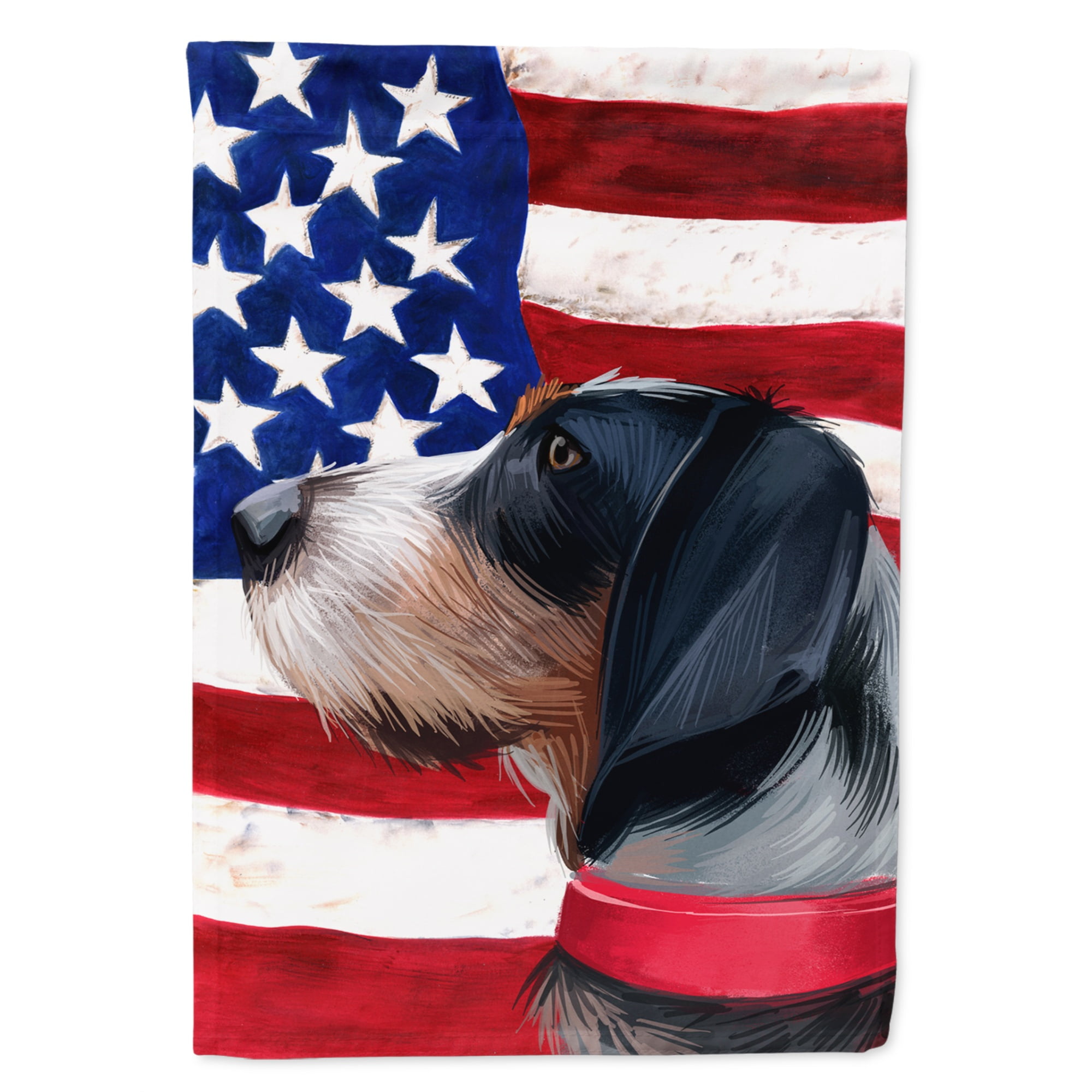 Griffon Bleu de Gascogne American Flag Flag Canvas House Size - Walmart ...