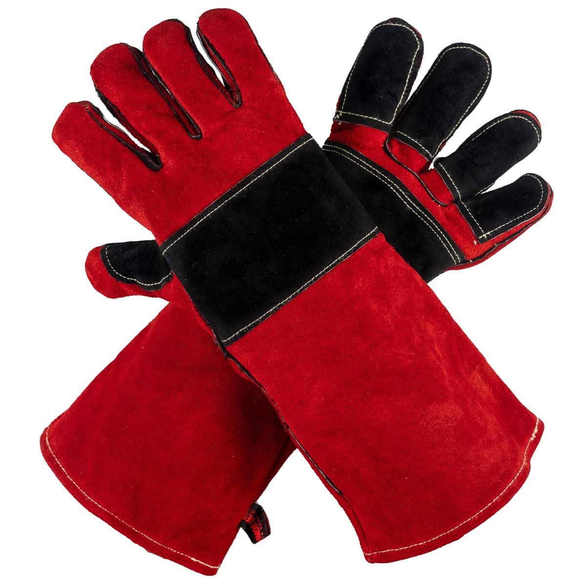 Grill Armor Welding Gloves – 16inch 932℉ - Leather Forge/Mig/Stick ...