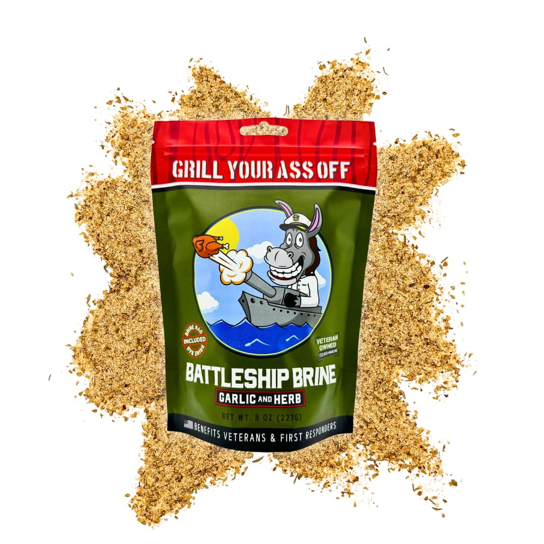 Grill Your As* Off YYF14 Battleship Turkey Brine Kit - 8oz Brining Kit ...