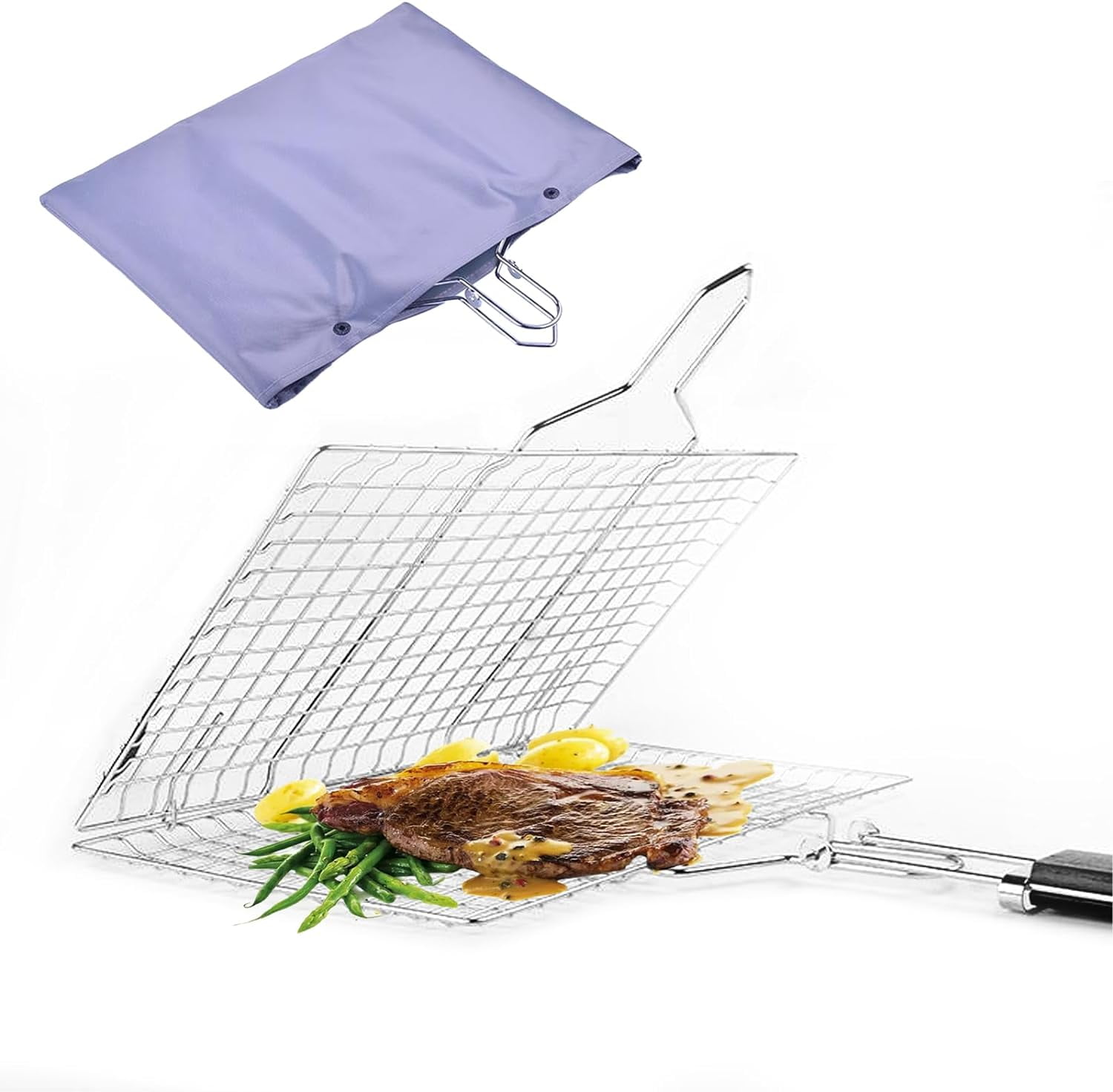 Grill Baskets Fish Grilling Basket for Outdoor Grilling Barbecue ...