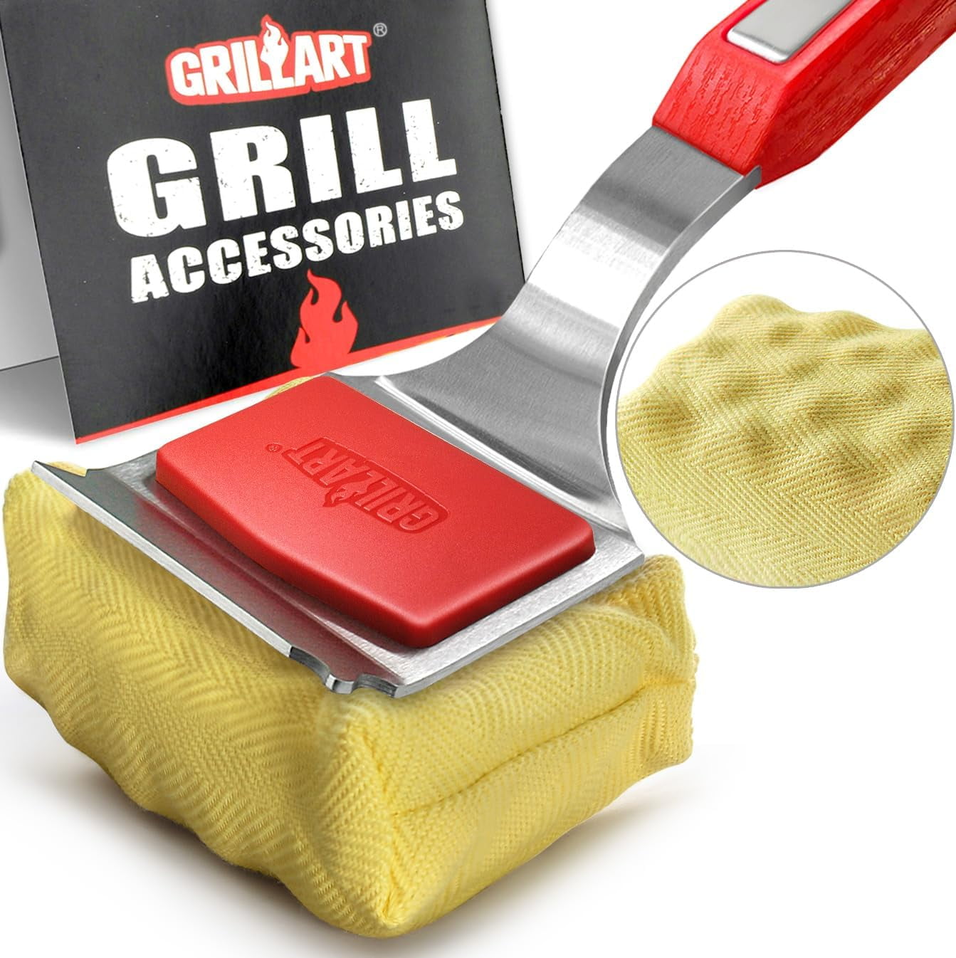 Grill Brush Bristle Free. SteamWizards BBQ Replaceable Cleaning Head ...