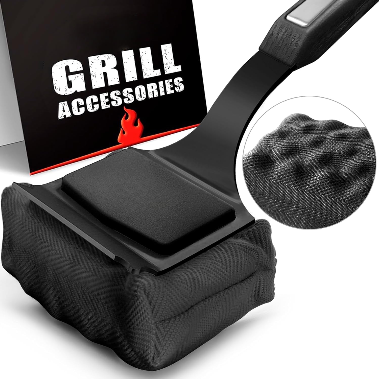 Grill Brush Bristle Free. SteamWizards BBQ Replaceable Cleaning Head ...