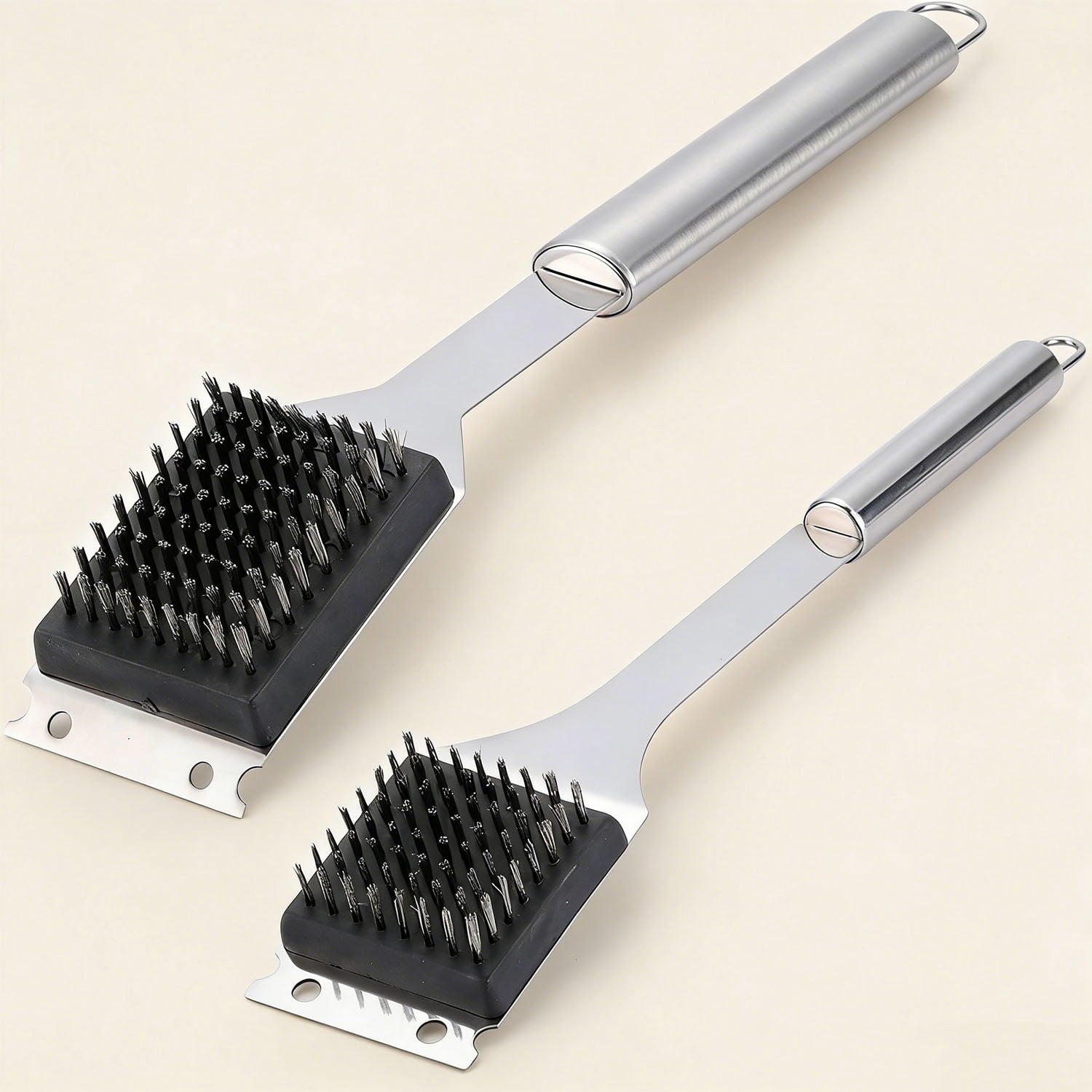 Grill Brush and Scraper, Wire BBQ Grill Brush for Outdoor Grill ...