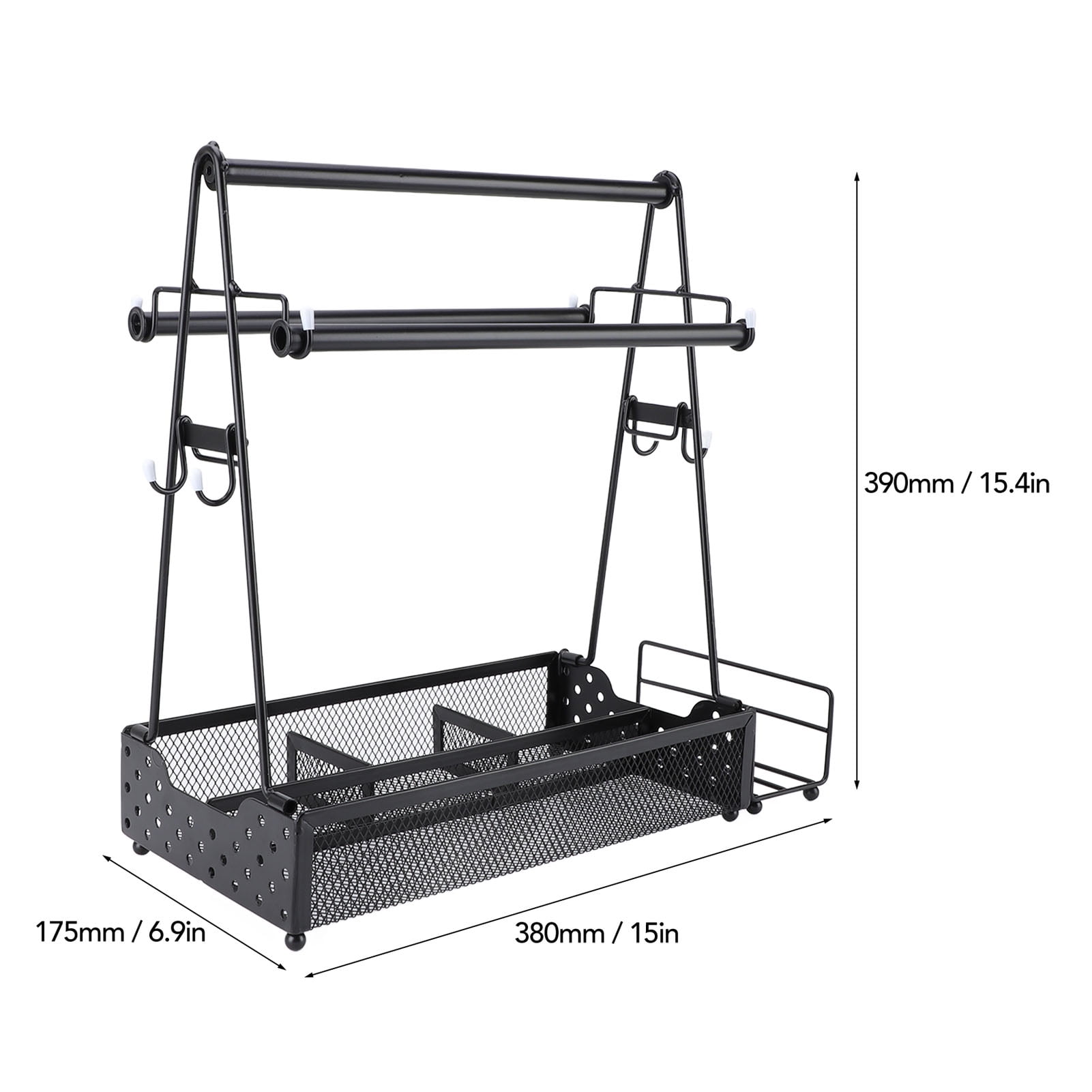 Grill Camping Condiment Caddy, Durable Metal Mesh Organizer With ...