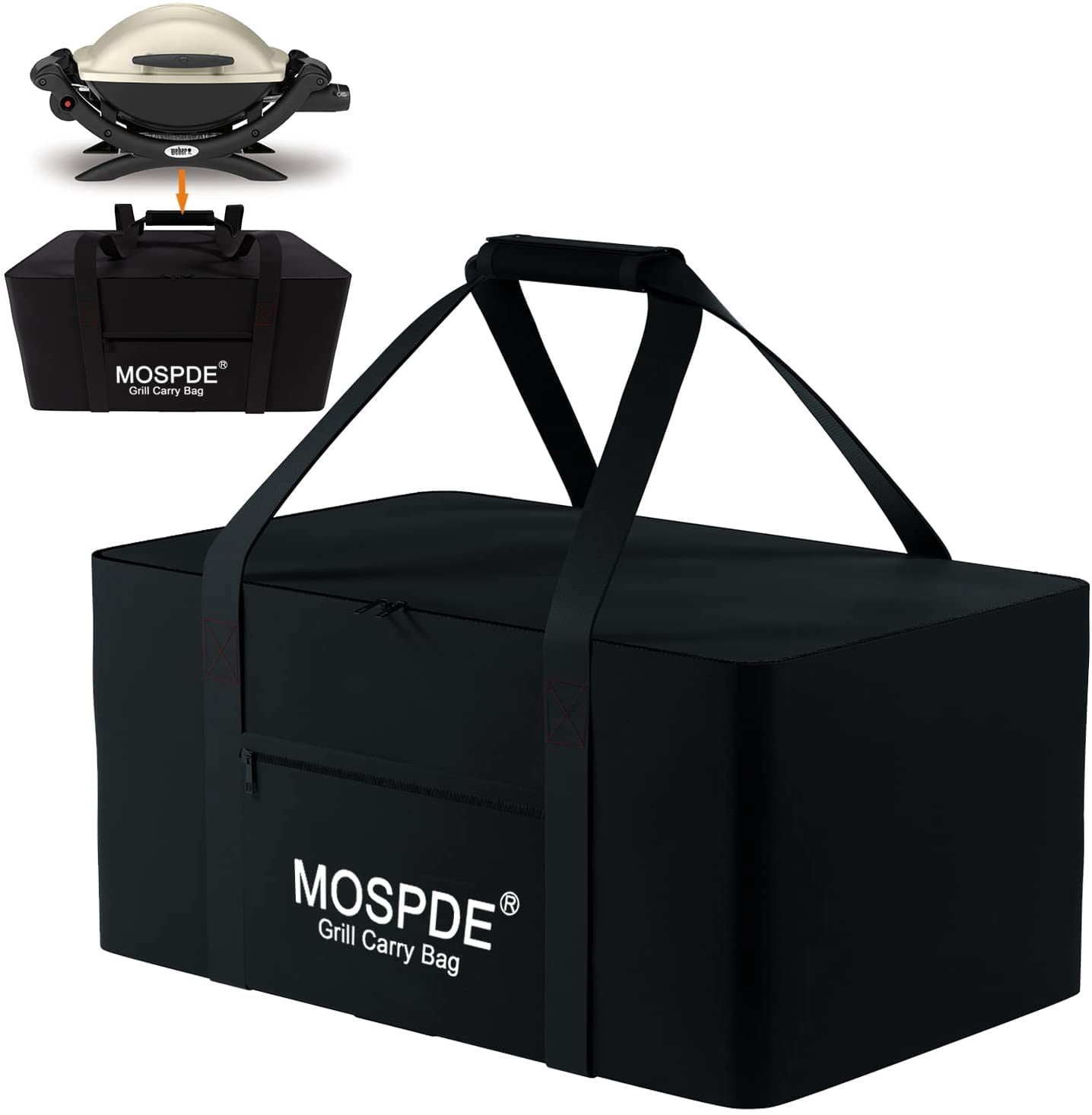 Grill Carry Bag Fits for Weber Q1200 Q1000 Propane Gas Grill, Portable ...