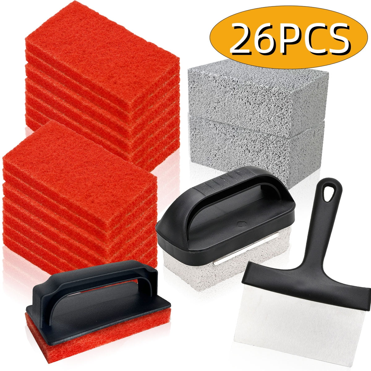 Grill Cleaner Grill Accessories Griddle Cleaning Kit BBQ Tools with 3 ...
