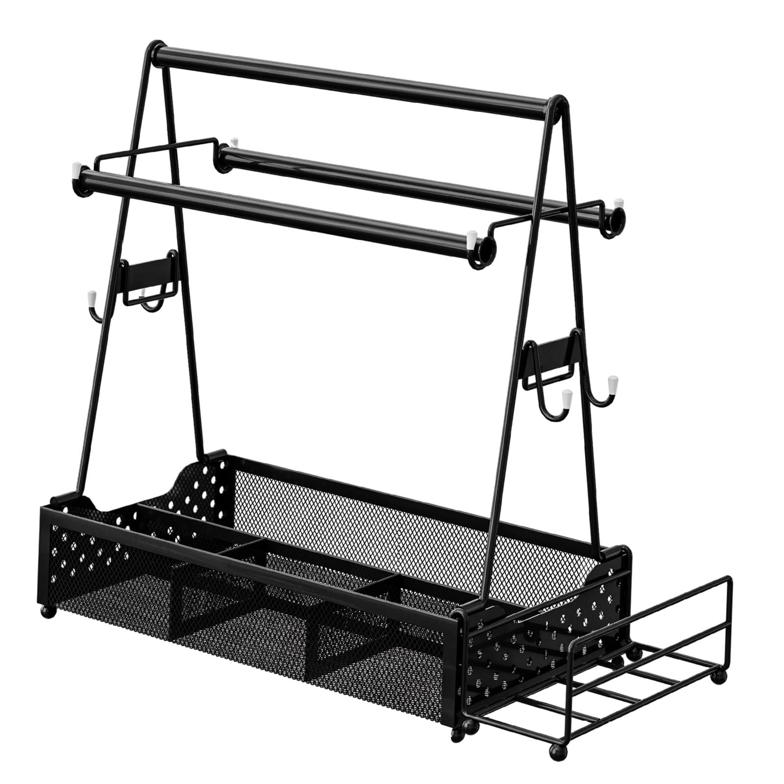 Grill Condiment Organizer BBQ Picnic Utensil Rack Portable Multipurpose ...