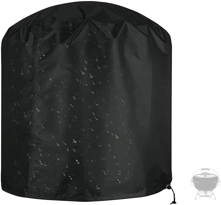 Grill Cover, Flymer Round Grill Cover for 14In Charcoal Grill, Portable ...