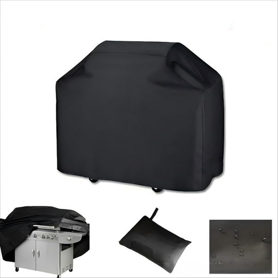 Grill Cover Heavy-Duty Waterproof for Outdoor Gas BBQ Rip, Wind, UV ...