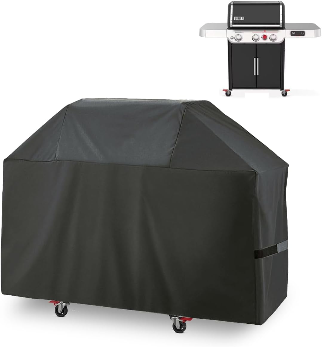 Grill Cover for New 2022 Weber Genesis 300 Series 3-Burner Gas Grill ...