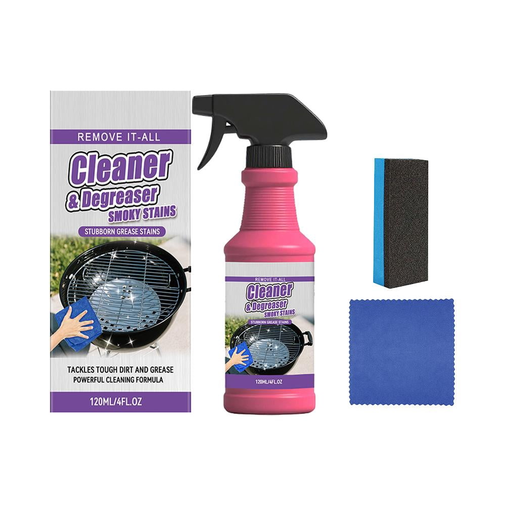 Grill Degreaser Spray, BBQ Grill Cleaner for Outdoor Grills, Safe for ...