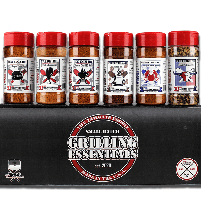 The Tailgate Foodie BBQ Rub & Meat Seasoning Grill Essentials Gift Set ...