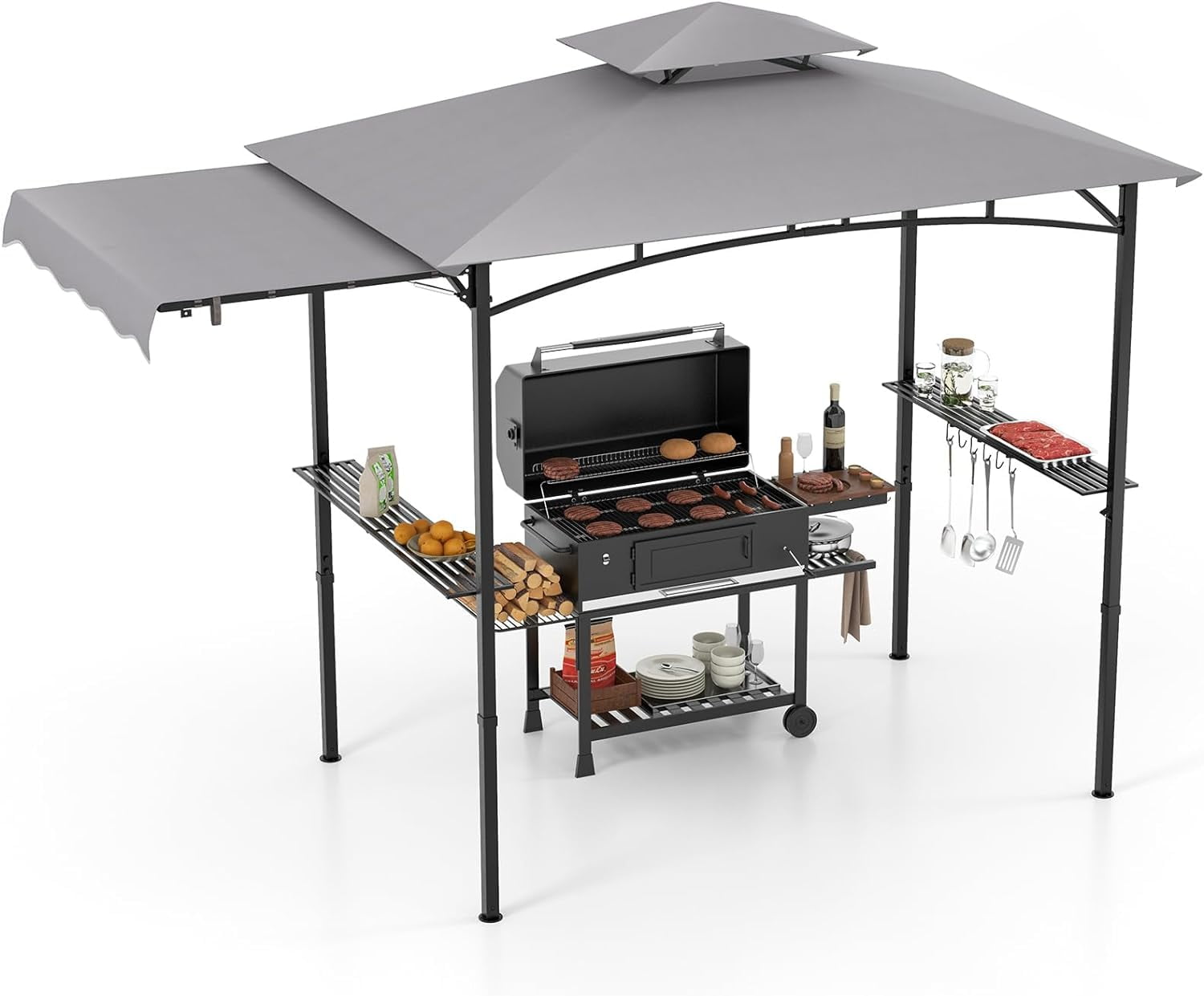 Grill Gazebo Canopy 10.5 x 5 FT, BBQ Outdoor Barbecue Canopy with ...