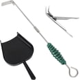 Grill Grate Lifter Gripper and Ash Tool Set for M/L Big Green Color Egg ...