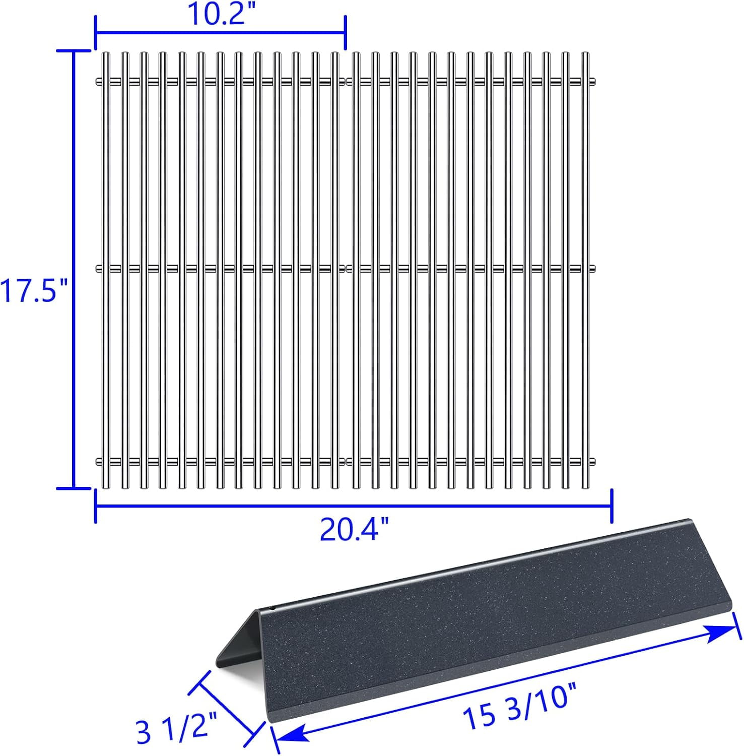 Grill Grates Grill Parts for Spirit Grill I II E-210, S-210, E-220, S ...
