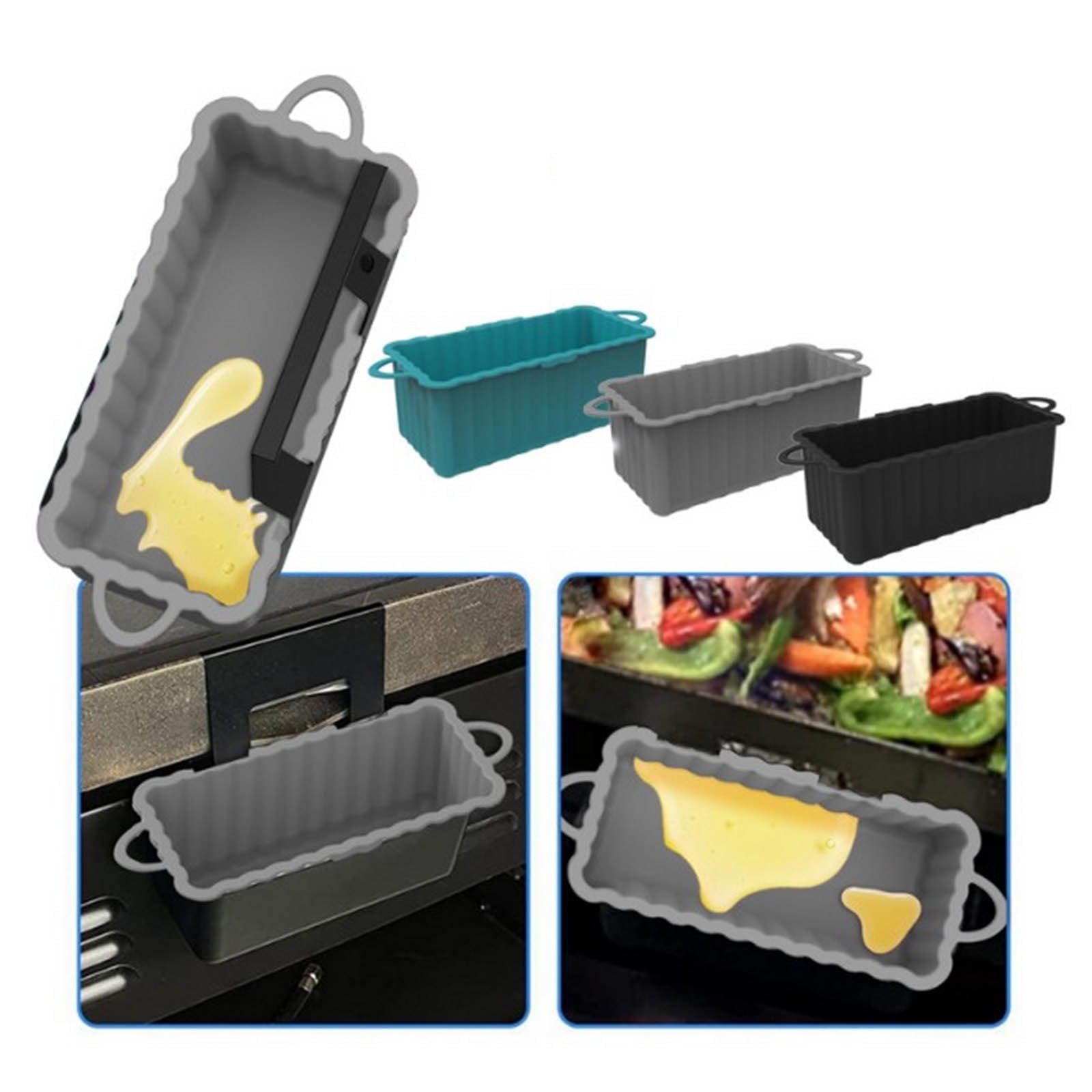 Grill Grease Catcher, Reusable Drip Pans, Heavy-Duty Stainless Steel ...