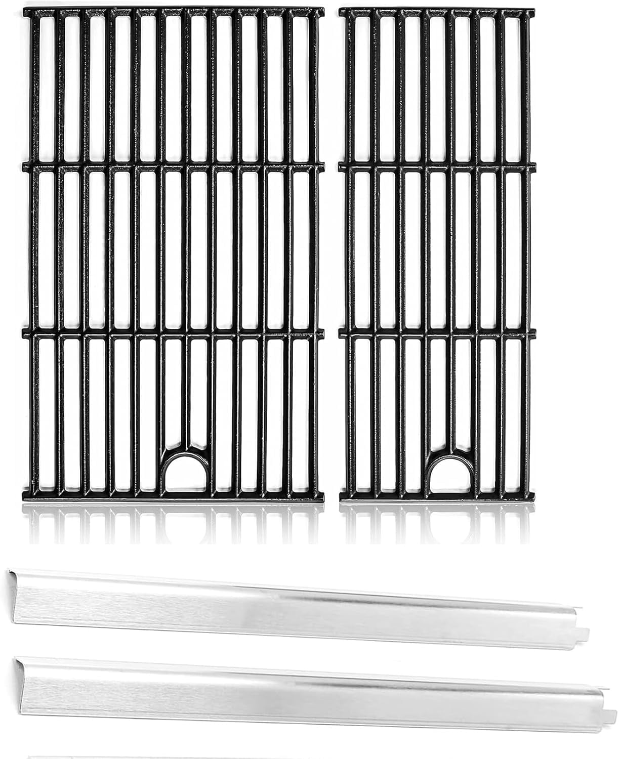 Grill Heat Plates Shield Cooking Grate Replacement Parts for 2-Burner ...