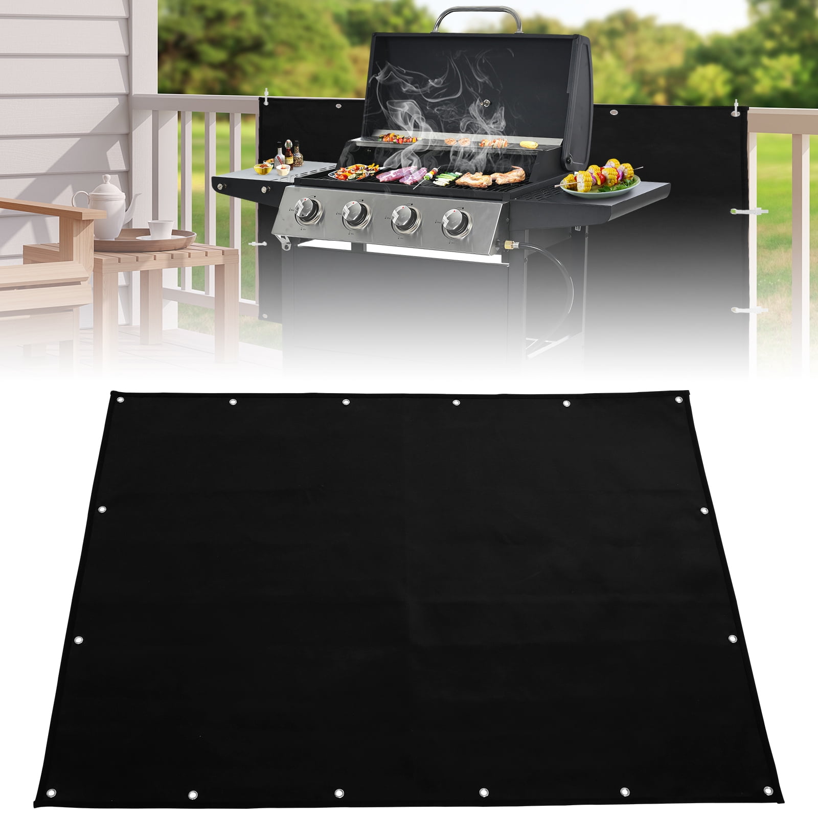 Grill Heat Protector Fireplace Mat for Grill Outdoor Grill Heat Mat ...