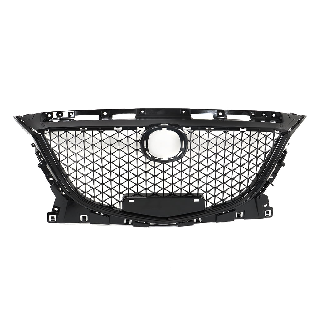 Mazda 3 Sedan 4-Door 2014-2016 Front Bumper Grille Inserts, ABS Plastic ...