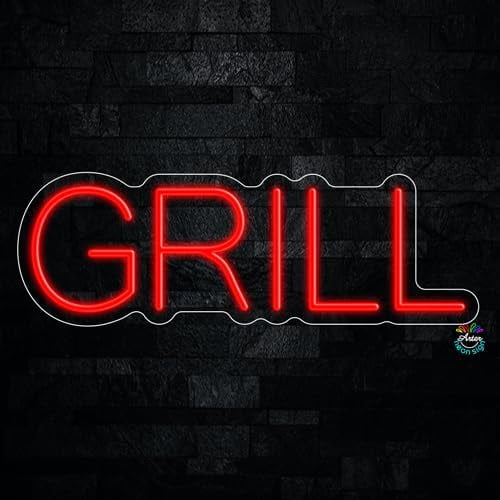 Grill LED Neon Sign 24"L x 8"H #32334 - Walmart.com