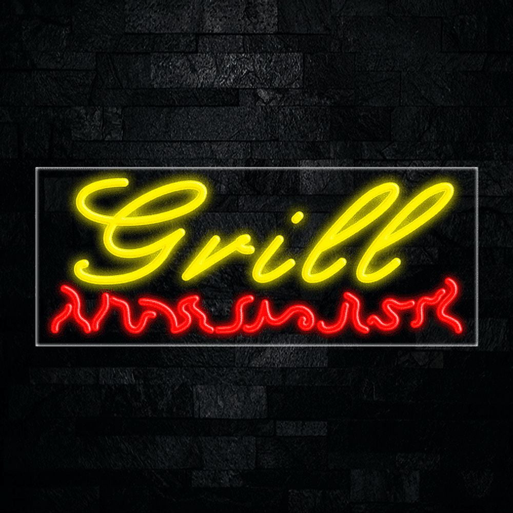 Grill-LED Neon Sign 30"L x 12"H #30806 - Walmart.com