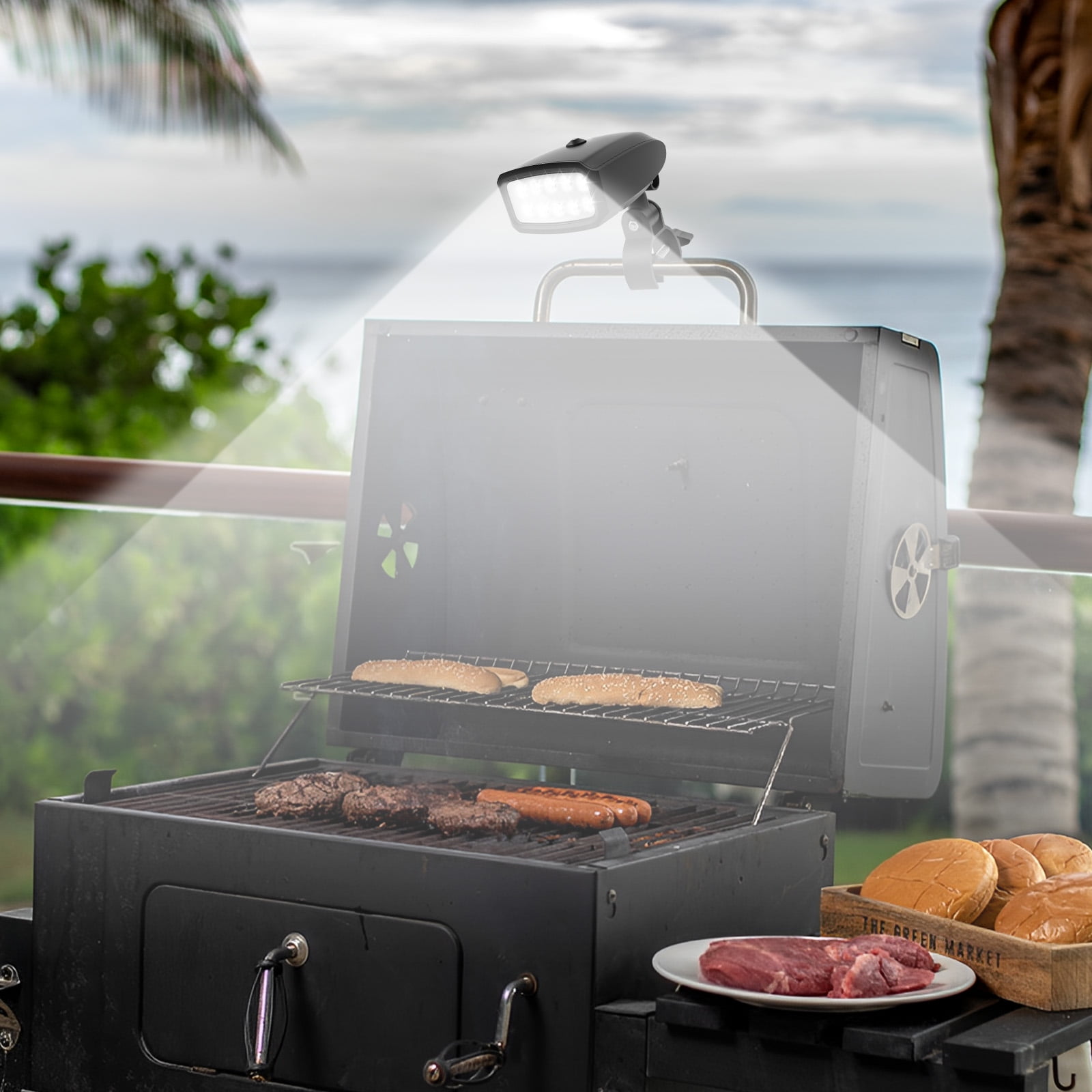 Grill Light with 10 Light Beads High Brightness BBQ Light Heat ...