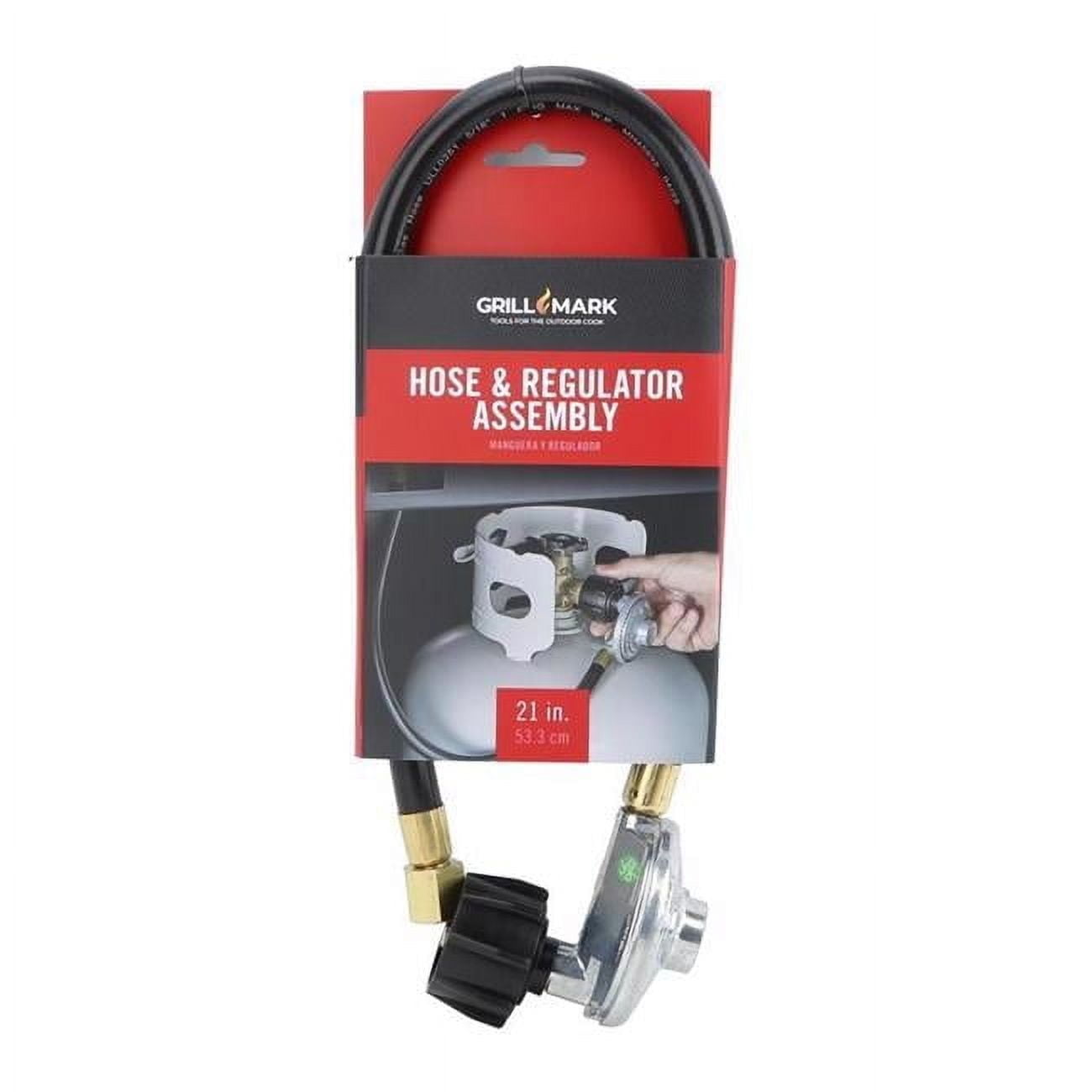 Grill Mark 21 in. L Rubber Propane Hose and Regulator - Walmart.com