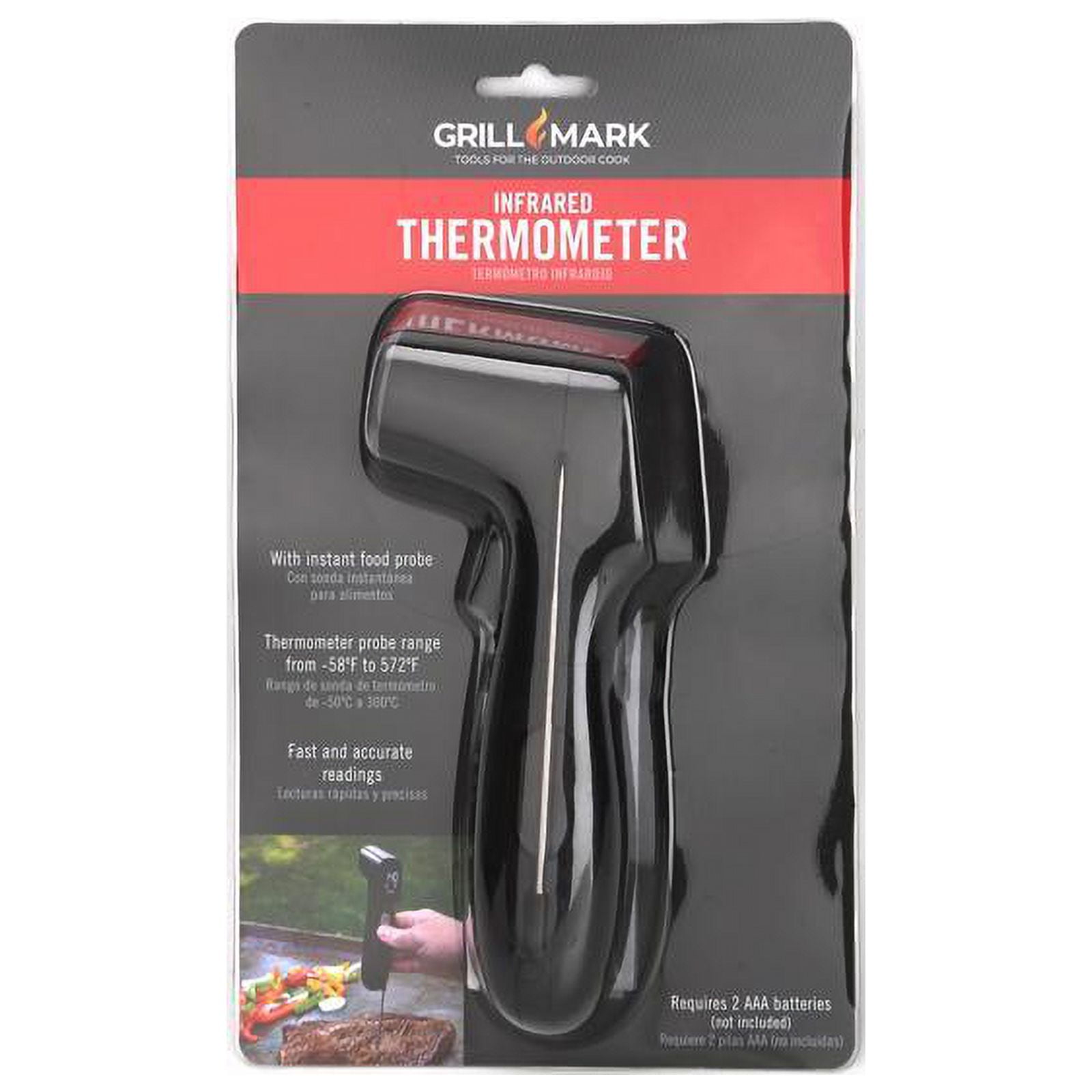 Grill Mark 8084117 Black Instant Read Digital Infrared Cooking ...