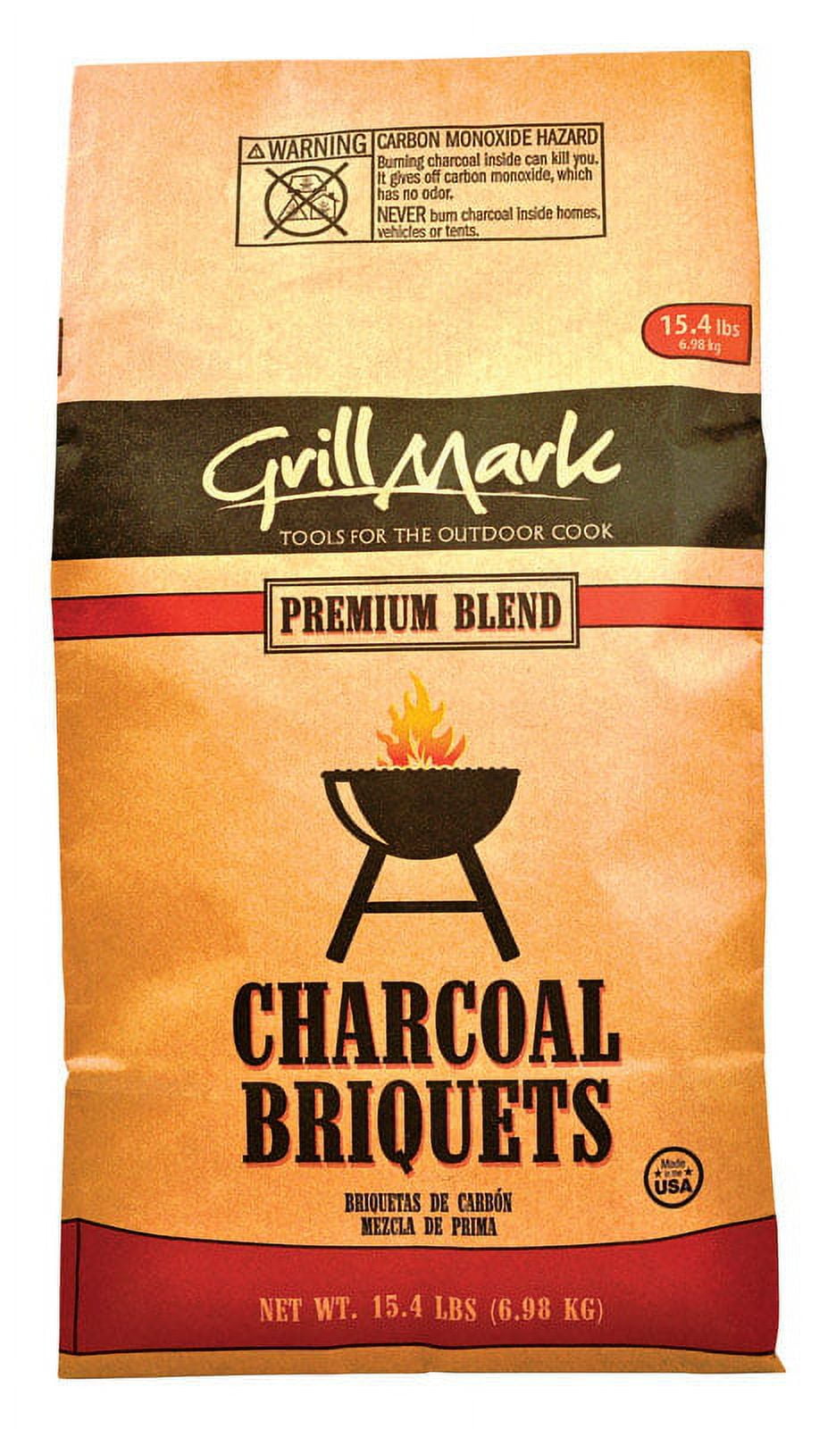 GRILLMARK CHARCOAL15.4# (Pack of 1) - Walmart.com