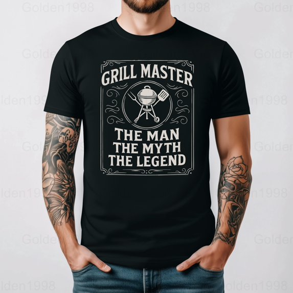 Grill Master BBQ King Funny Barbecue Cooking Legend Art Graphic Graphic ...
