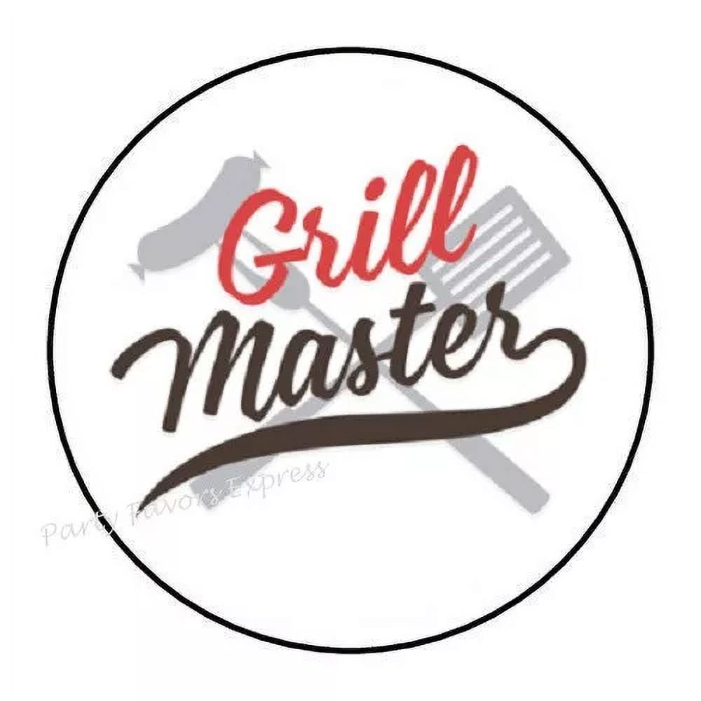 Grill Master Sticker Party Favors Sticker Envelope Seals Labels ...