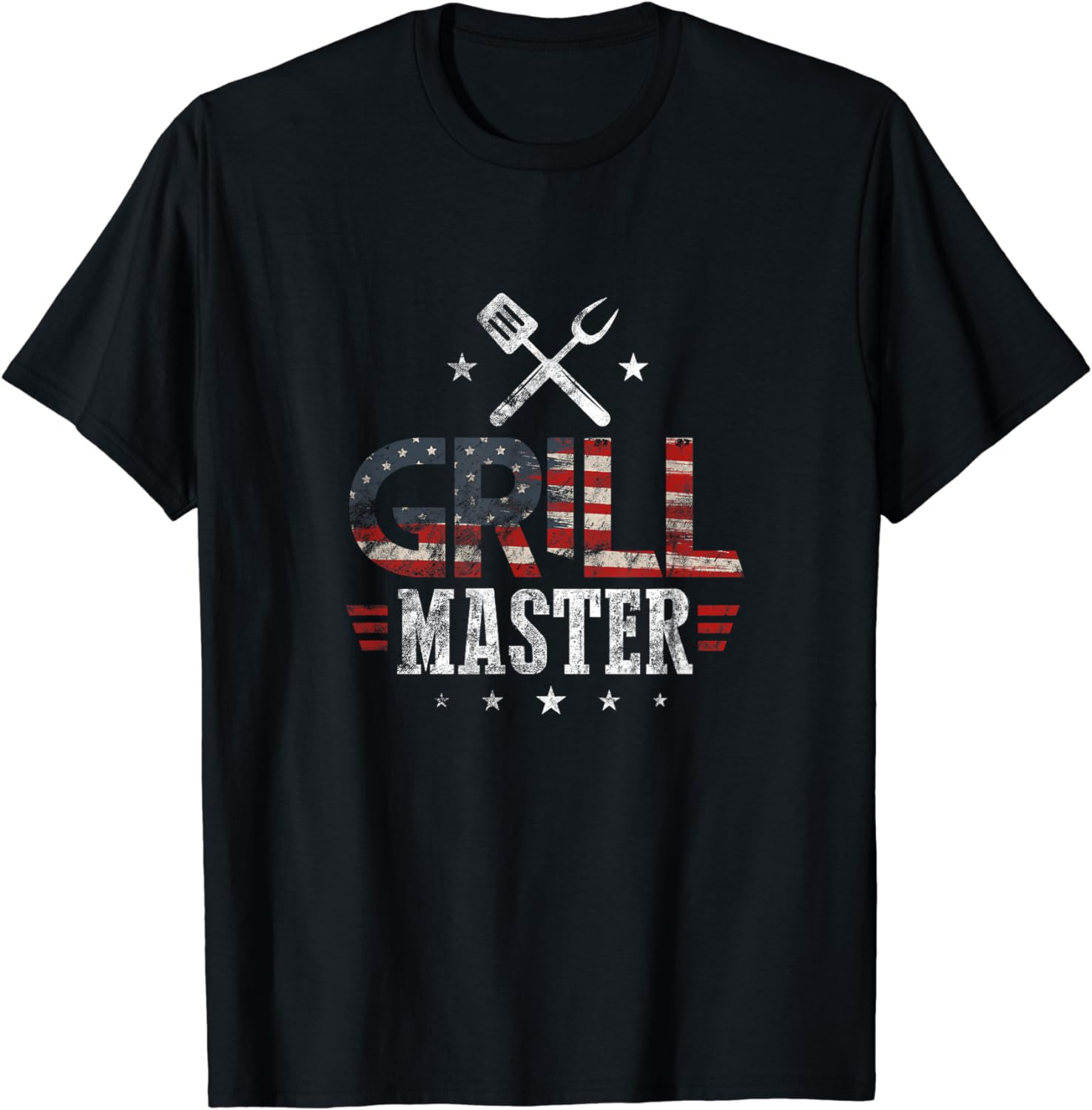 Grill Master USA Flag Patriotic Barbeque BBQ 4th of July T-Shirt ...
