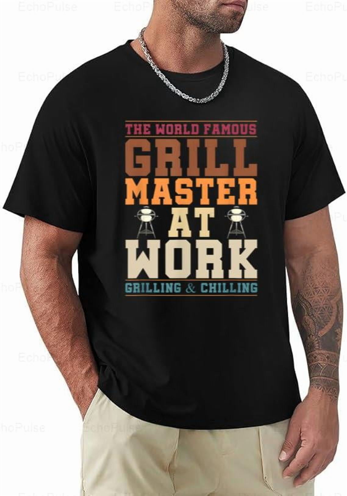 Grill Master World Famous BBQ King Summer Cookout Fathers Day Dad ...