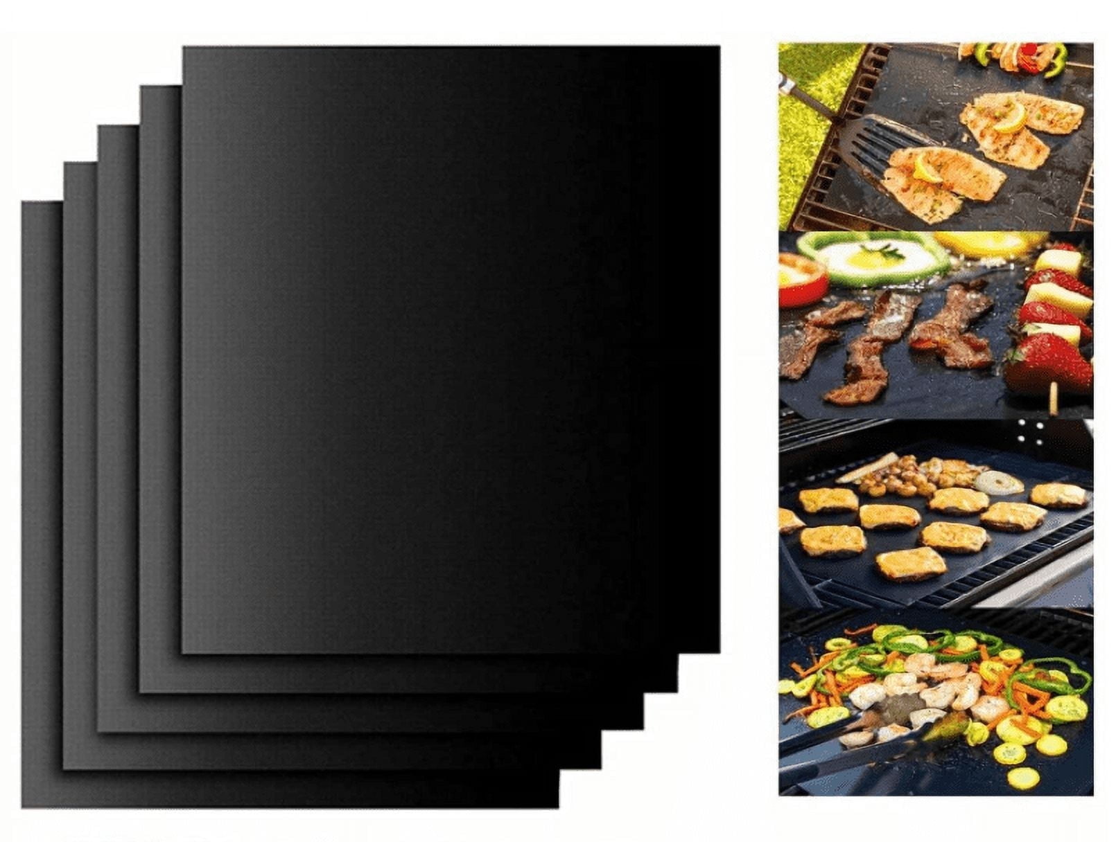 Grill Mat Oven Liner 15.75"x13" Non-Stick Reusable Barbecue BBQ Mat ...