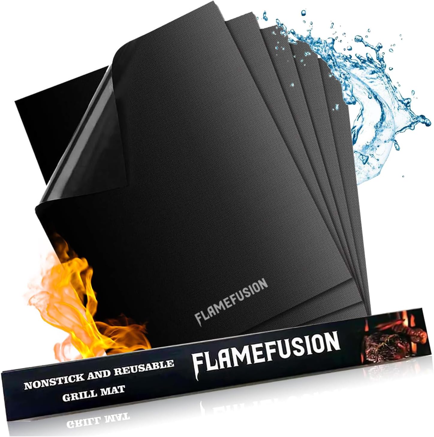 Heavy Duty Non Stick Reusable BBQ Grill Mat (Set of 2) - Walmart.com