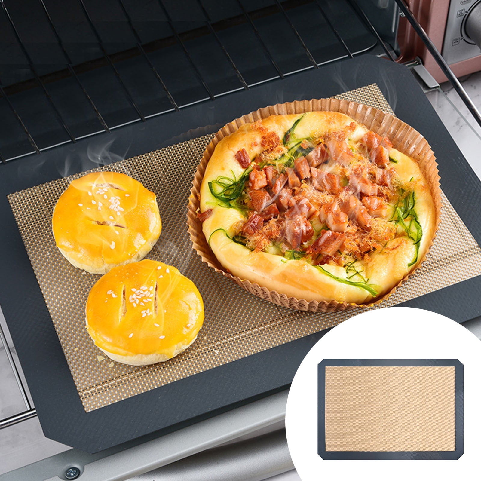 Grill Mat Silicone Oven Rack Guard Team Building Grill Mats Silicone ...