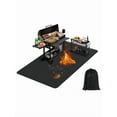 Under Grill Mats For Outdoor Grill With Drawstring Storage Bag, Double ...