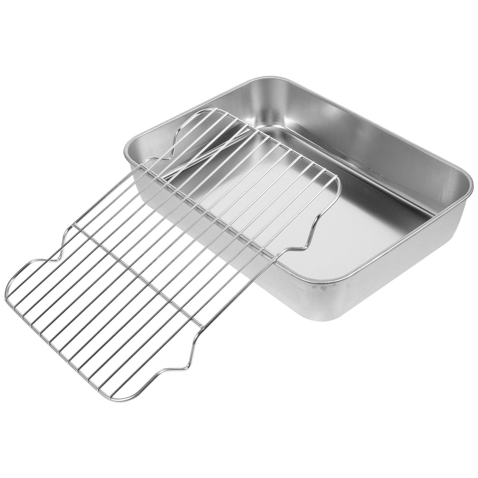 ONAPARTER Grill Pan with Grid Veggie Tray Baking Grilling Basket ...
