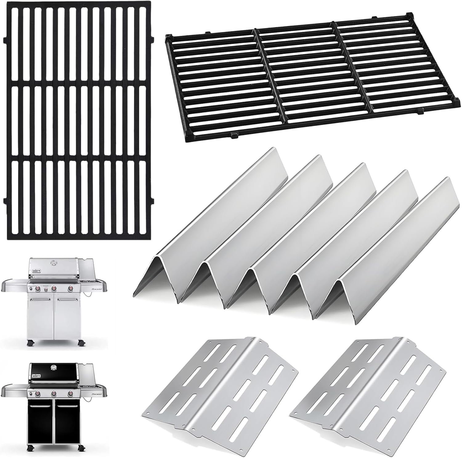 Grill Parts for Weber Genesis 300 Series Grills, Flavorizer Bars, Heat ...