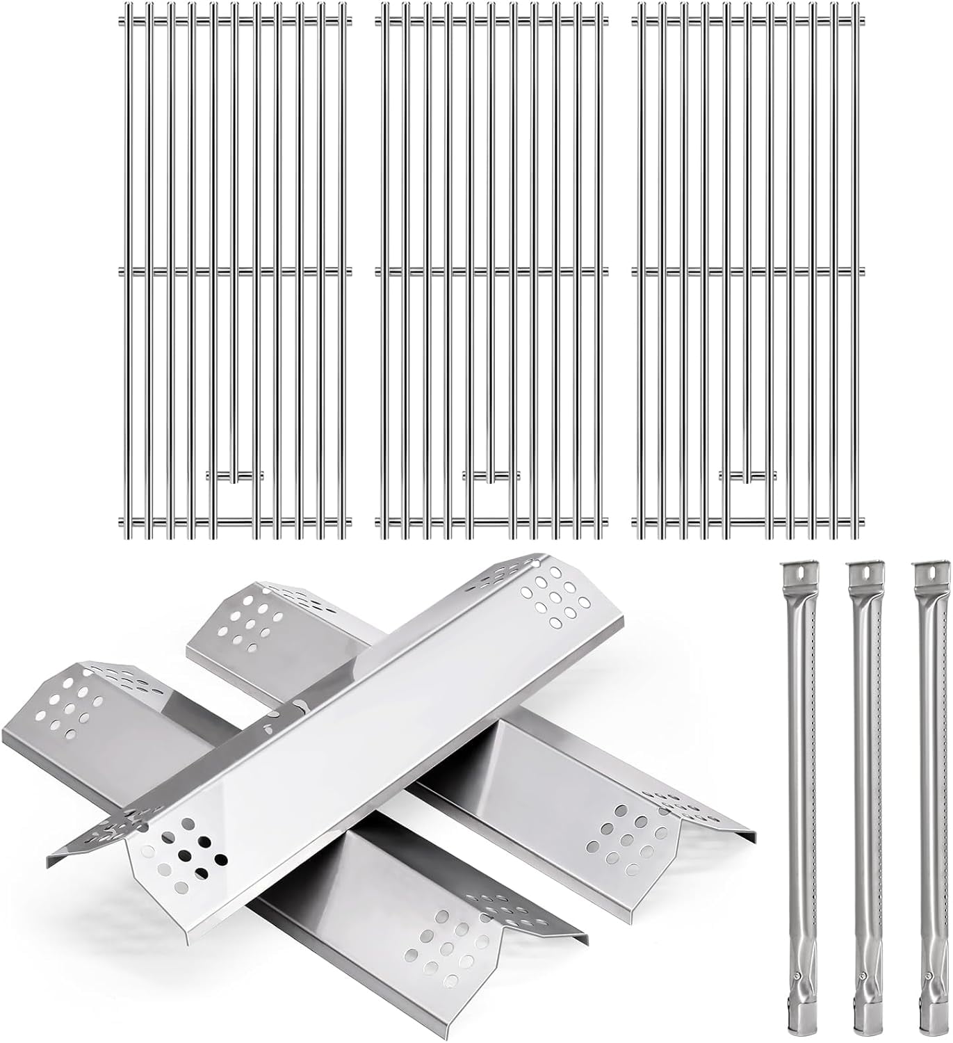 Grill Replacement Part for 3-Burner Gas Grills, Stainless Steel Cooking ...