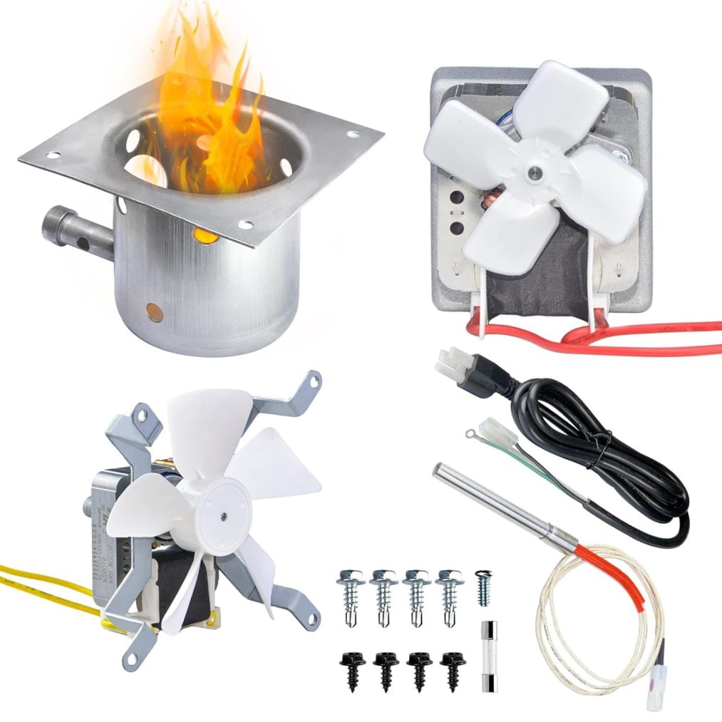 Grill Replacement Parts Kit, 2.0RPM Auger Motor, Induction Fan Kit ...