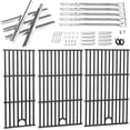 Grill Replacement Parts for 5 Burner Charcoal Gas Grill Cast Iron ...