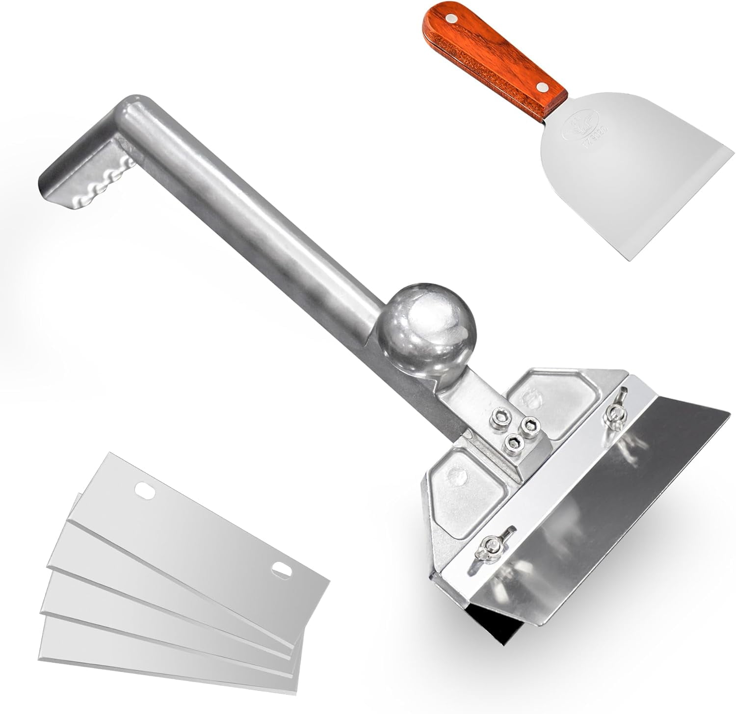 Grill Scraper Heavy Duty Griddle Scraper Set with Replacement Blades ...
