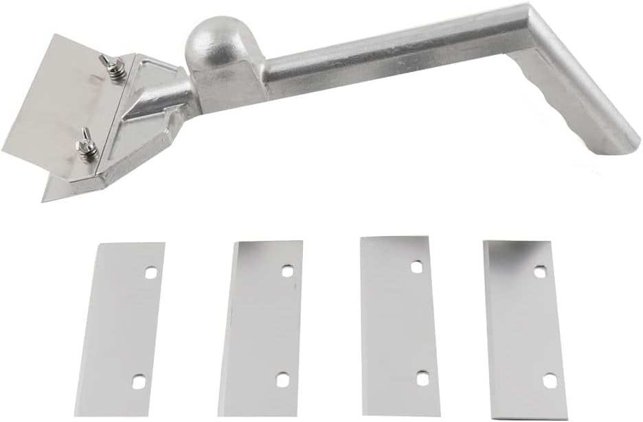 Grill Scrapers with Replacement 4 Blades and Small Slant Edge Grill ...