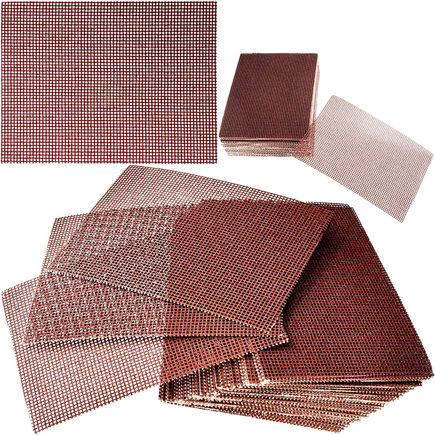 Grill Screens 40 Pack. Scrub Away Burnt-On Grease Carbon. Abrasive Mesh ...