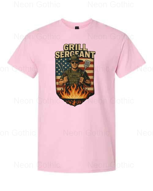 Grill Sergeant Graphic Two BBQ Master Funny Cookout Dad King T ...