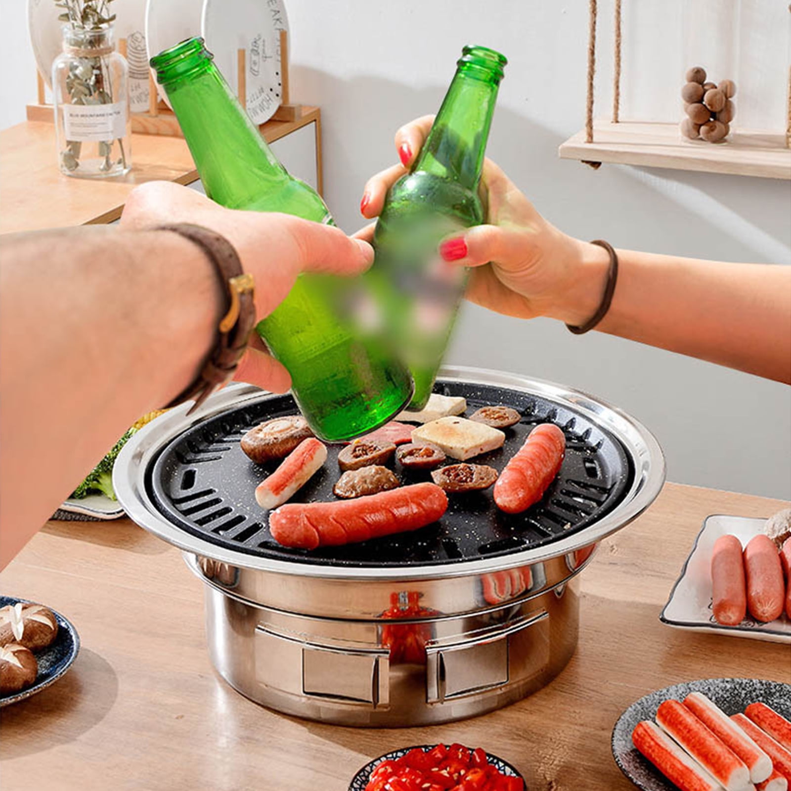 Grill Stove,Bbq Barbecue Round Inch Korean Bbq Barbecue Round Stove 13 ...